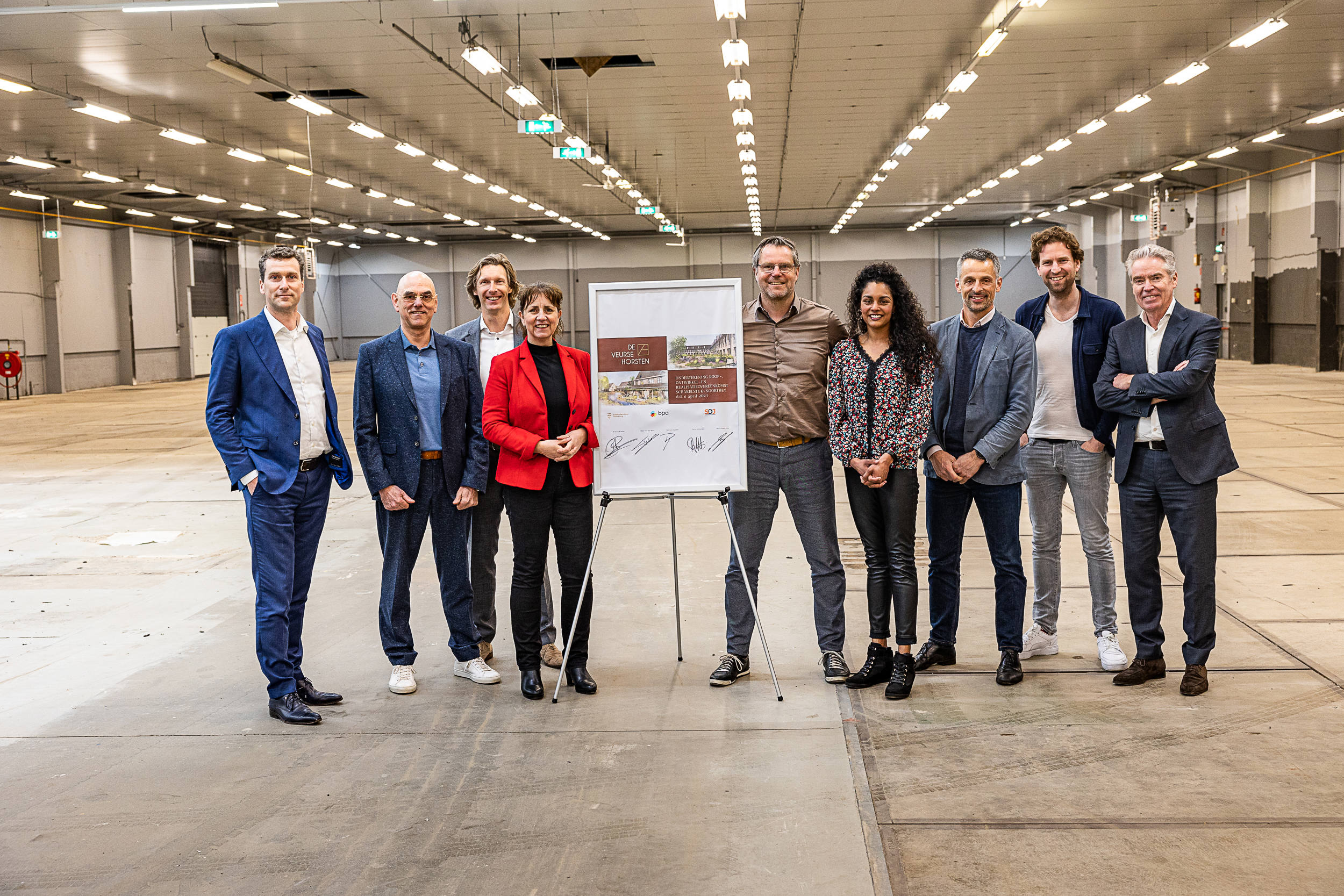 Onthulling bouwbord De Veurse Horsten